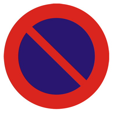 MAUSA : Señal Prohibido aparcar (R-308)